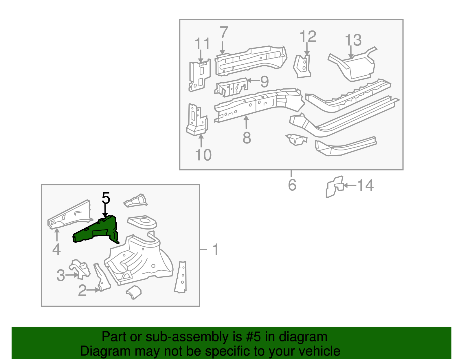 53706-0R011 - Upper Rail 2006-2012 Toyota RAV4 | Toyota San Diego Parts