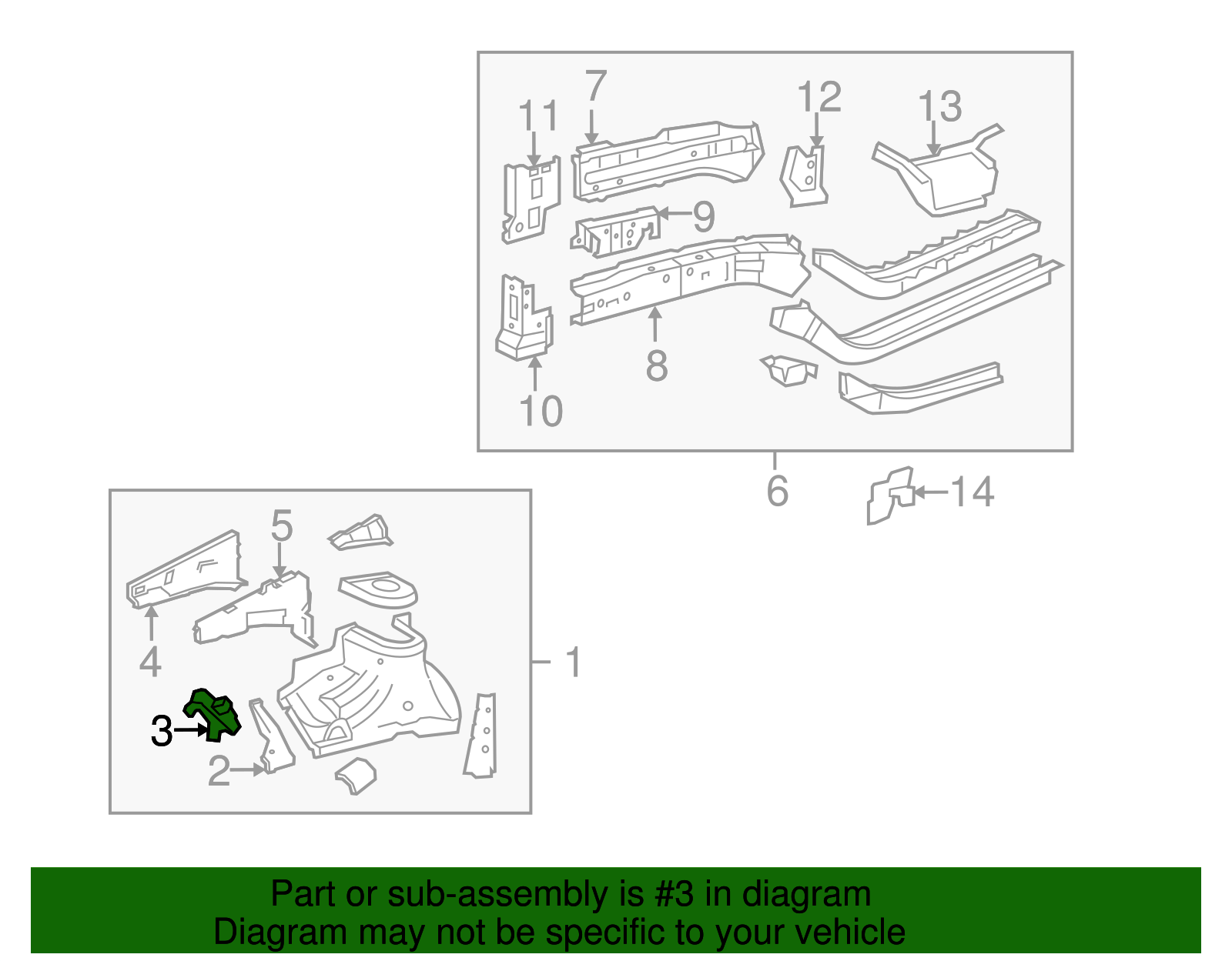 53814-0R010 - Fender Extension Panel - 2006-2012 Toyota RAV4 | Nucar ...