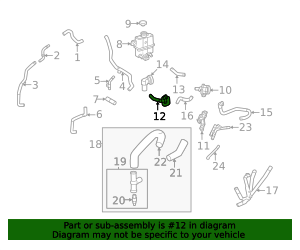 Genuine Official Toyota Inlet Pipe part# G9225-AK010 for 2024-2025 ...
