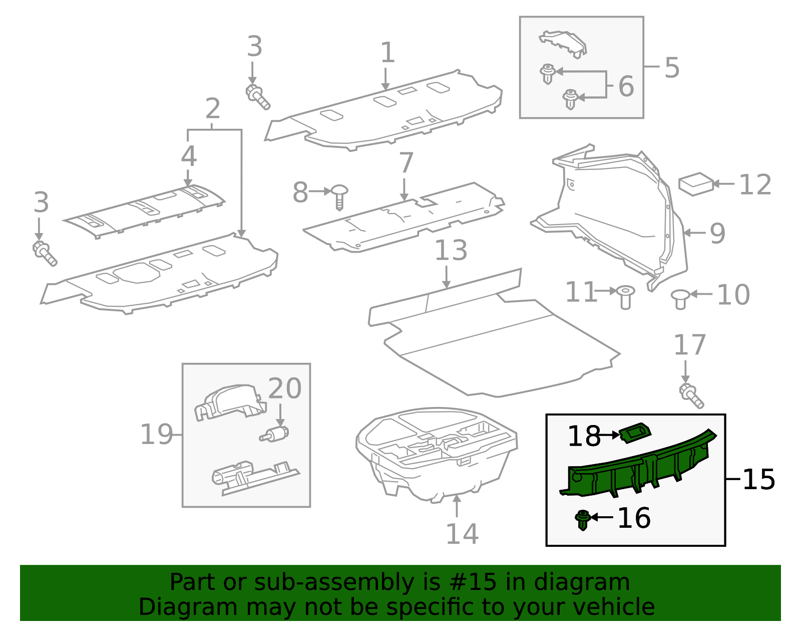 58387-12110-C0 - 2020-2024 Toyota Corolla - Rear Panel Trim | Toyota ...