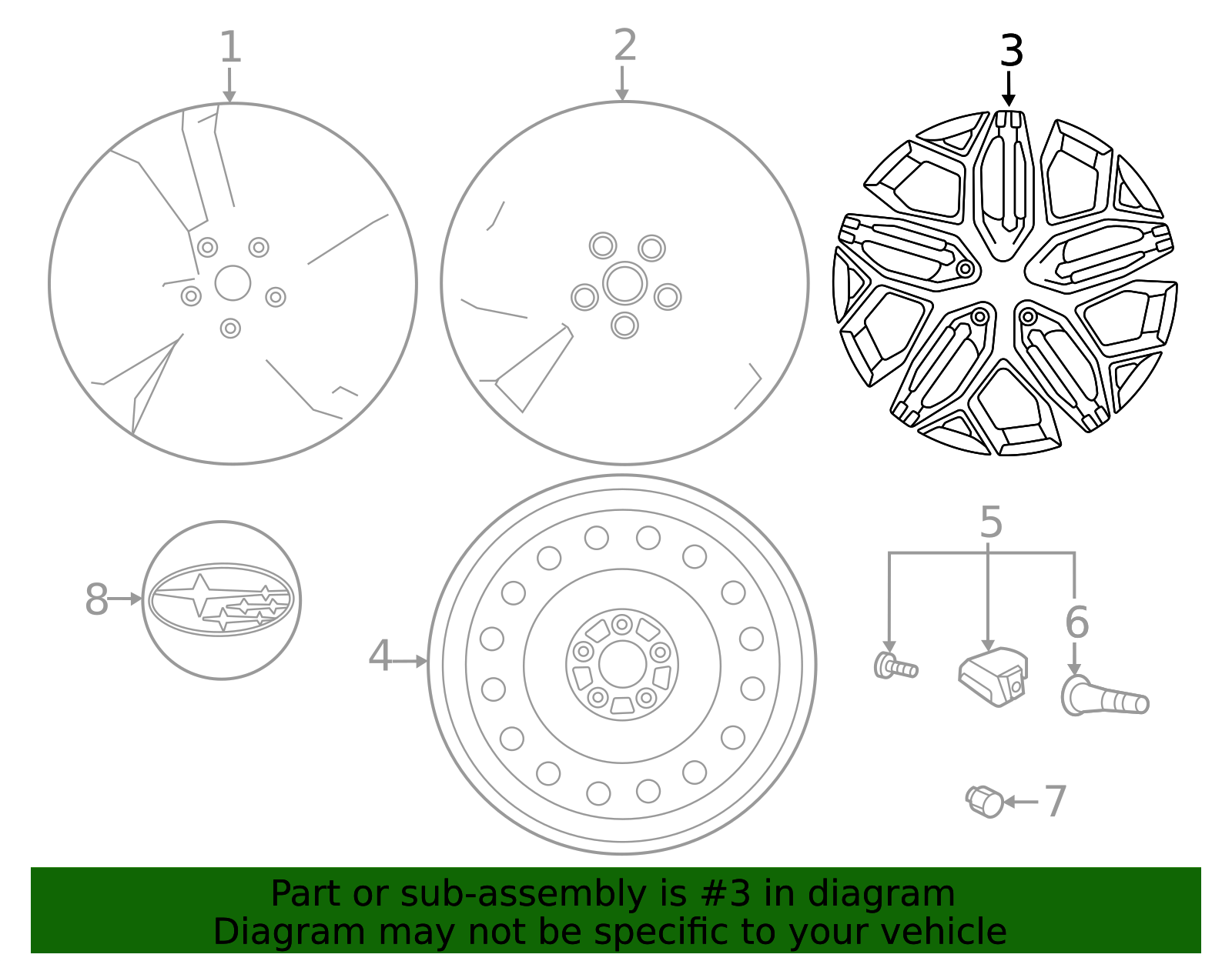 28111VC050 - 2024 Subaru WRX - Wheel, Alloy | Subaru Parts HQ