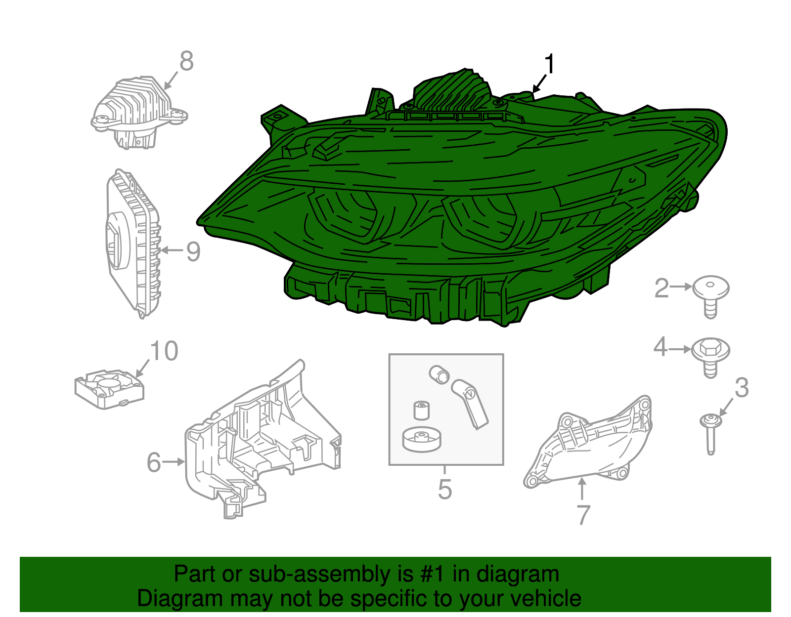 63117469787 - 2018-2021 BMW Headlamp Assembly (63-11-7-469-787) | BMW ...