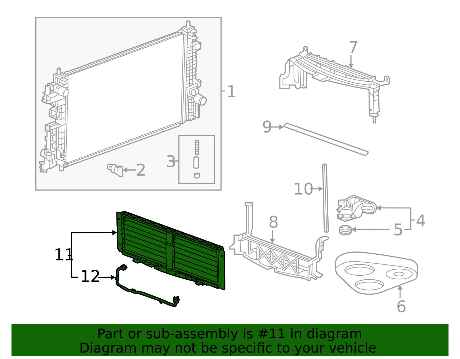 60009132 - Radiator Shutter Assembly | Partners Chevy