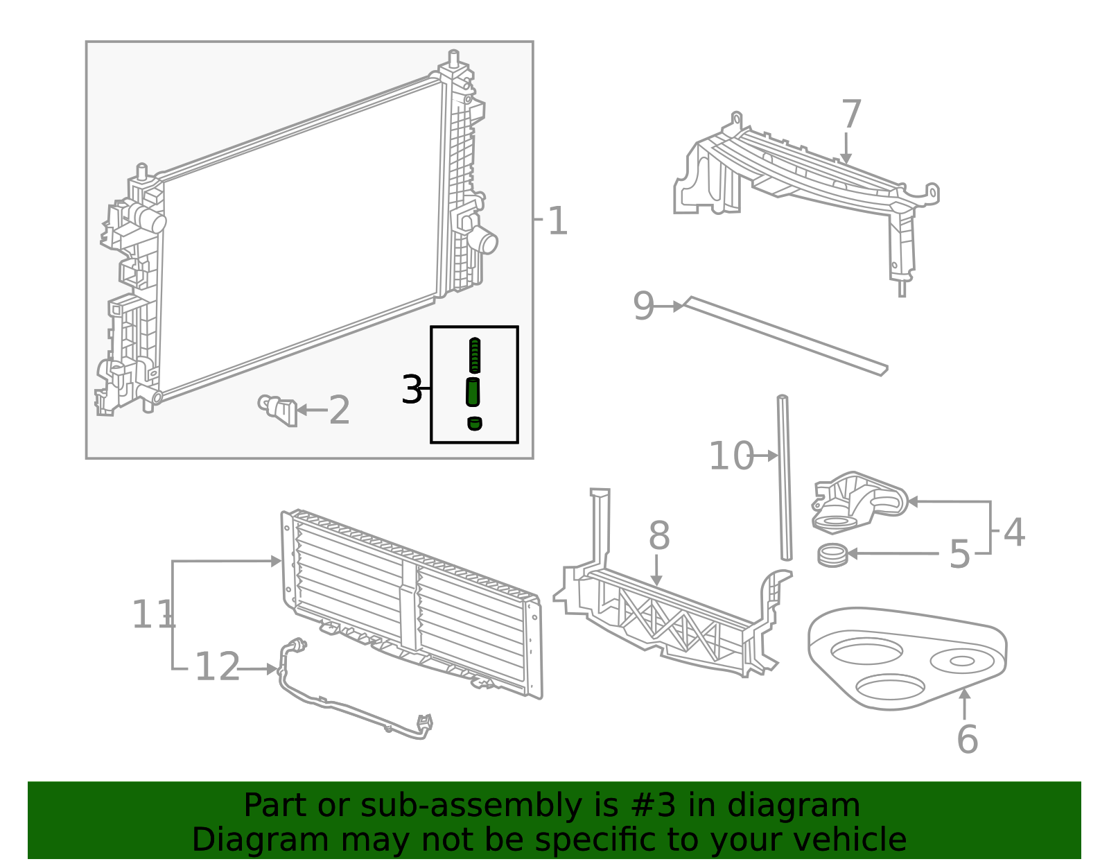 2013-2025 GM Radiator Mounting Stud 55702491 | Capital Chevy Parts