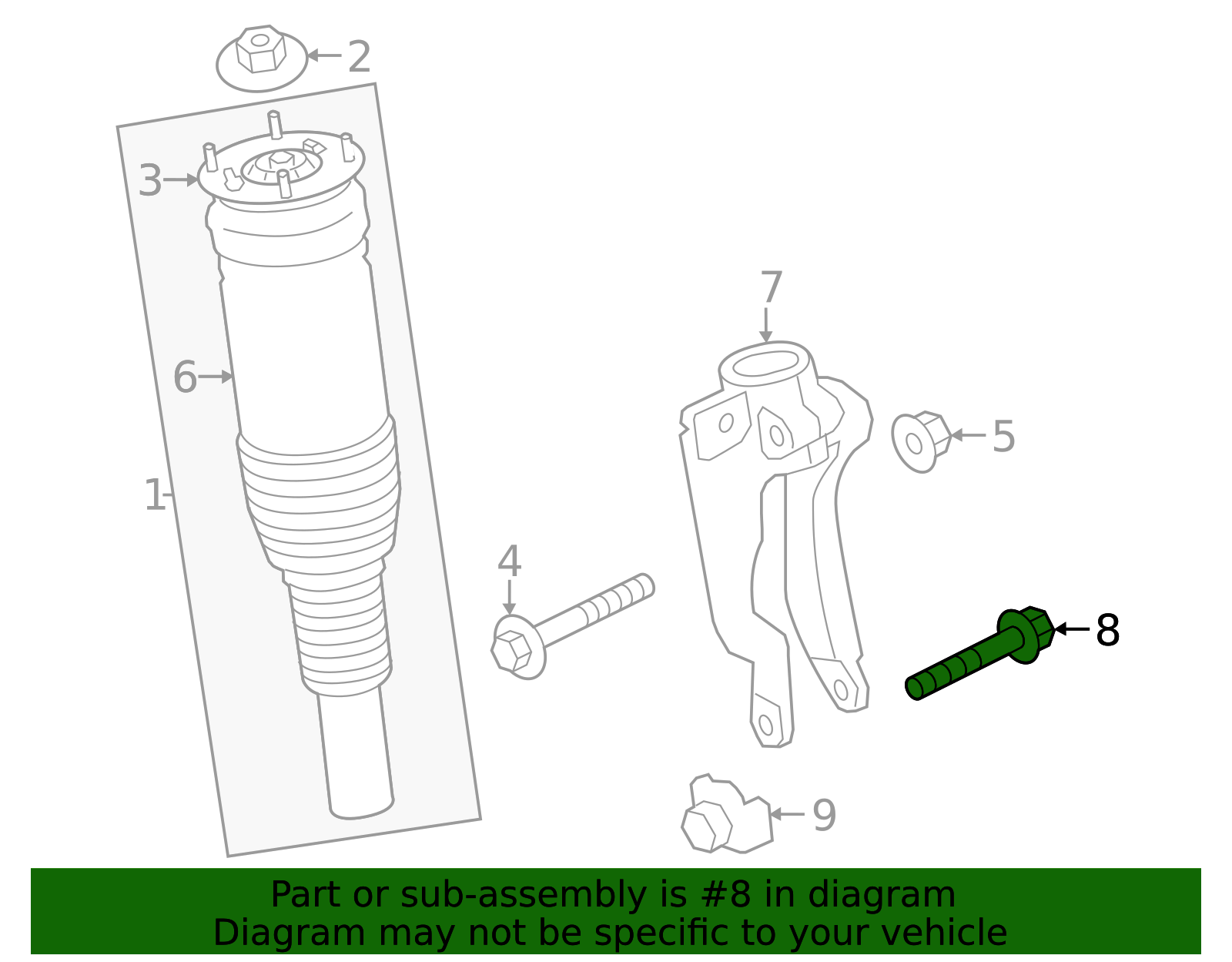 2013-2023 Land Rover | Lower Control Arm Mount Bolt | LR034230 ...