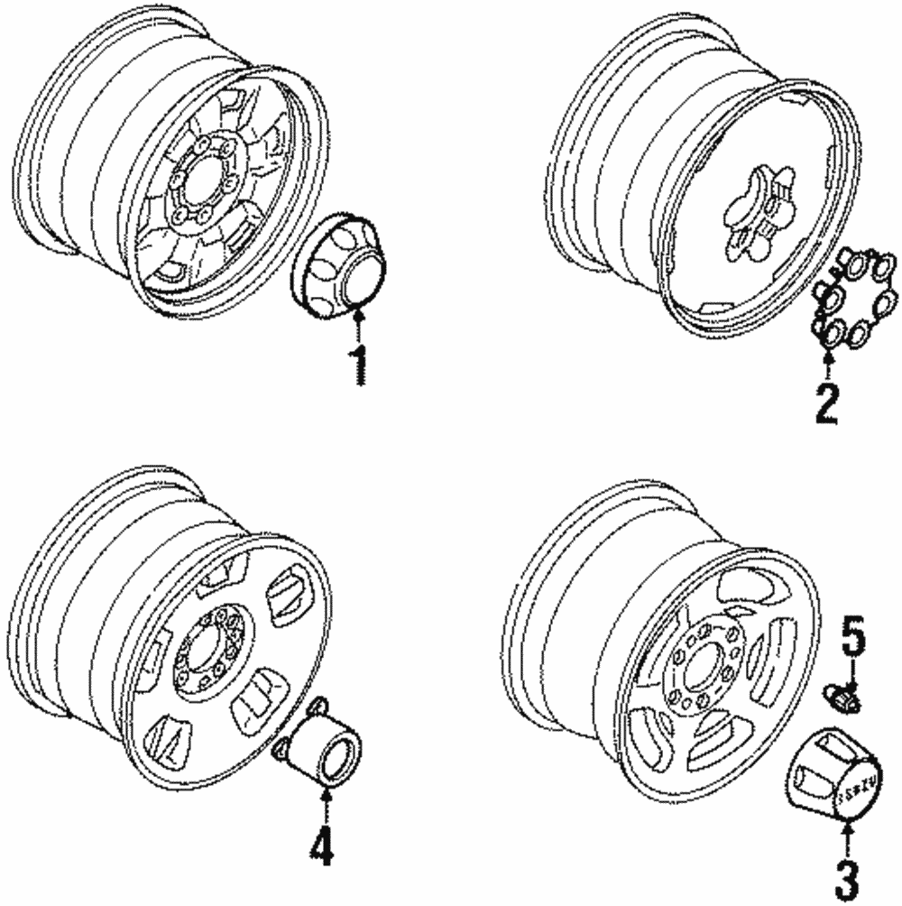 1994 Isuzu Trooper Center Cap 8978102620 | Isuzu Parts Center