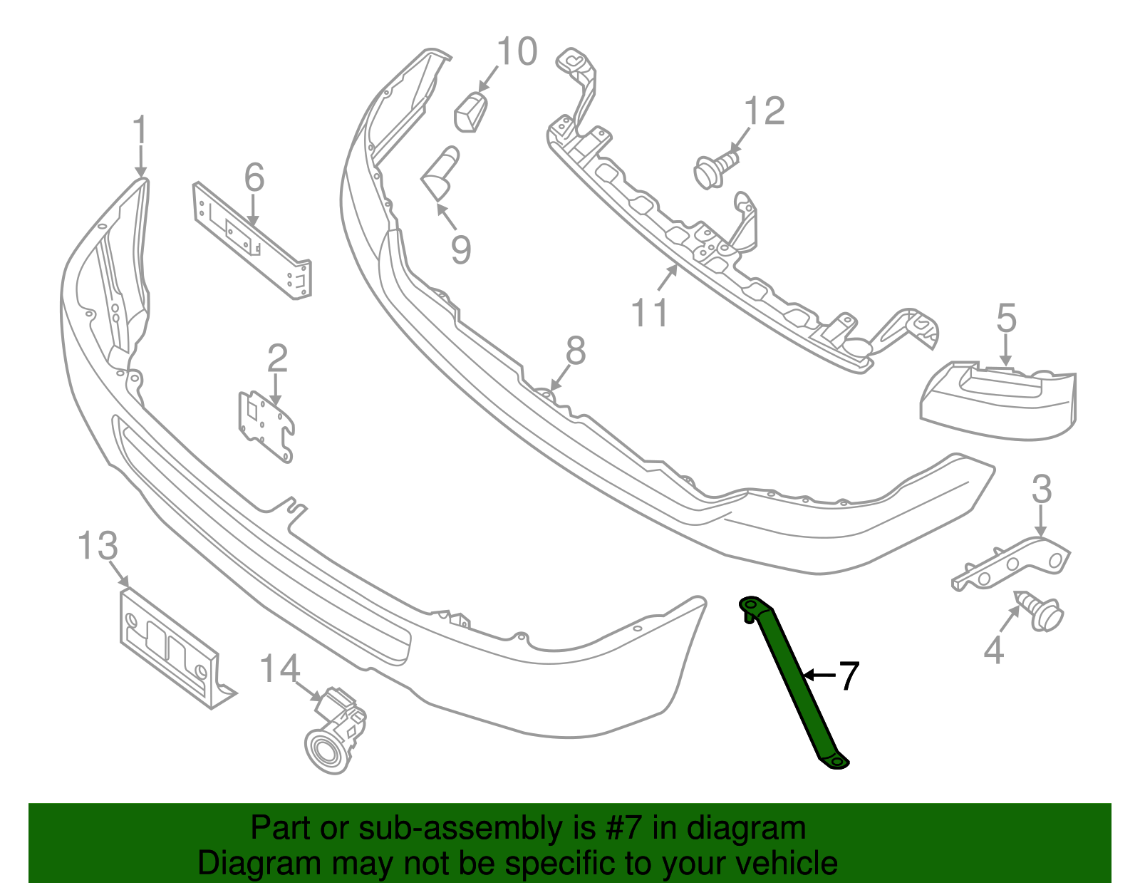 2012-2021 Nissan Side Bracket 62226-1PA0A | Temecula Nissan Parts