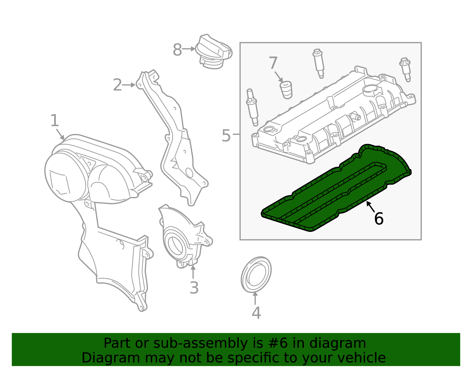 2011-2019 Ford Fiesta | Valve Cover Gasket | 4M5Z-6584-A | Walls' Ford ...