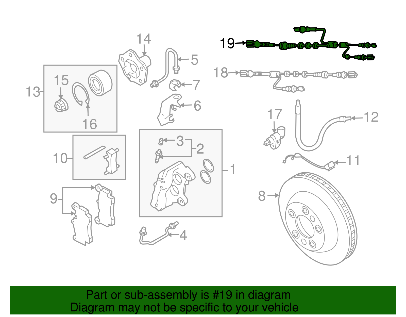 2004-2010 Volkswagen Touareg Sensor Harness 7L0-971-279-G | OEM Parts ...