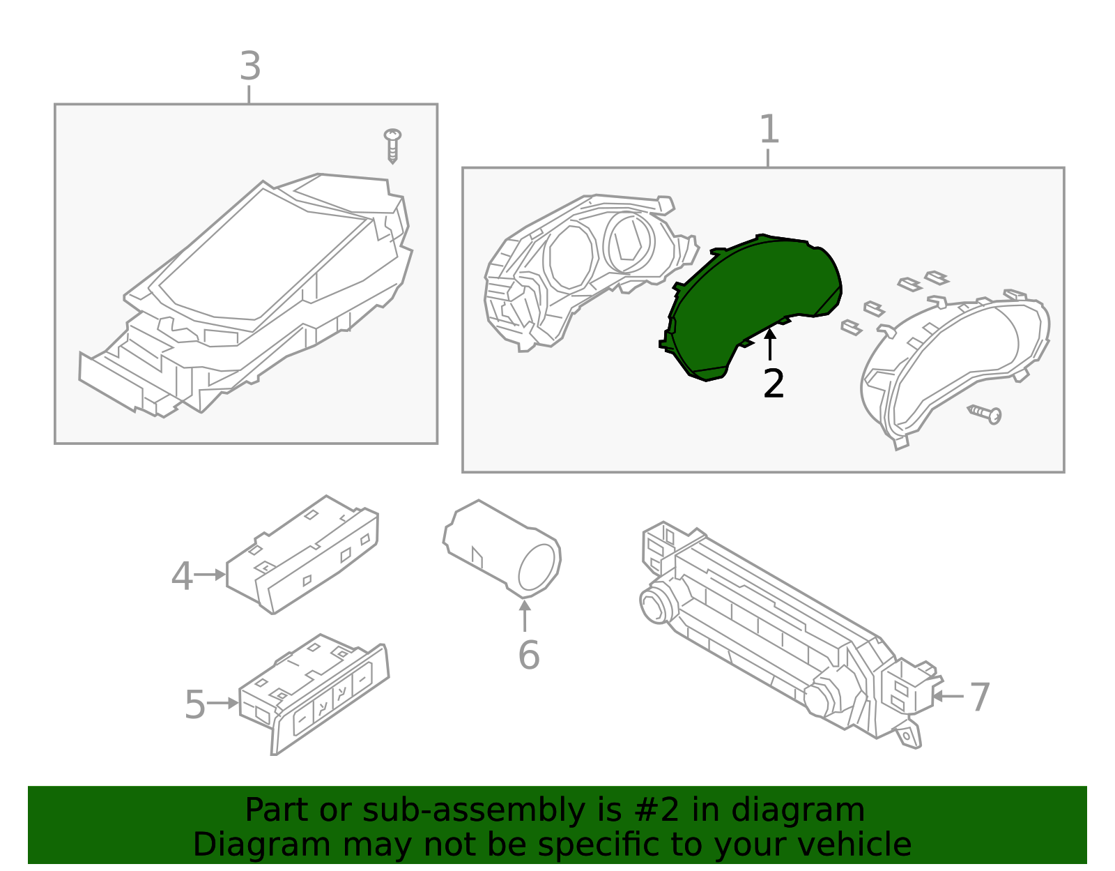 2019-2024 Mazda 3 Cluster Cover DFR5-55-214 | Mazda Parts Deals