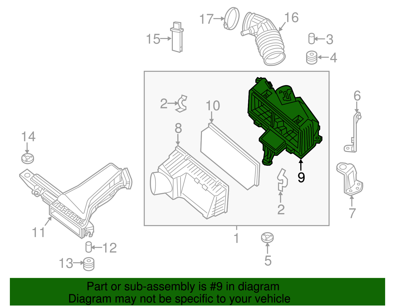 2014-2016 Nissan Pathfinder Rear Cover 16526-3JA0B | Nissan Parts Central