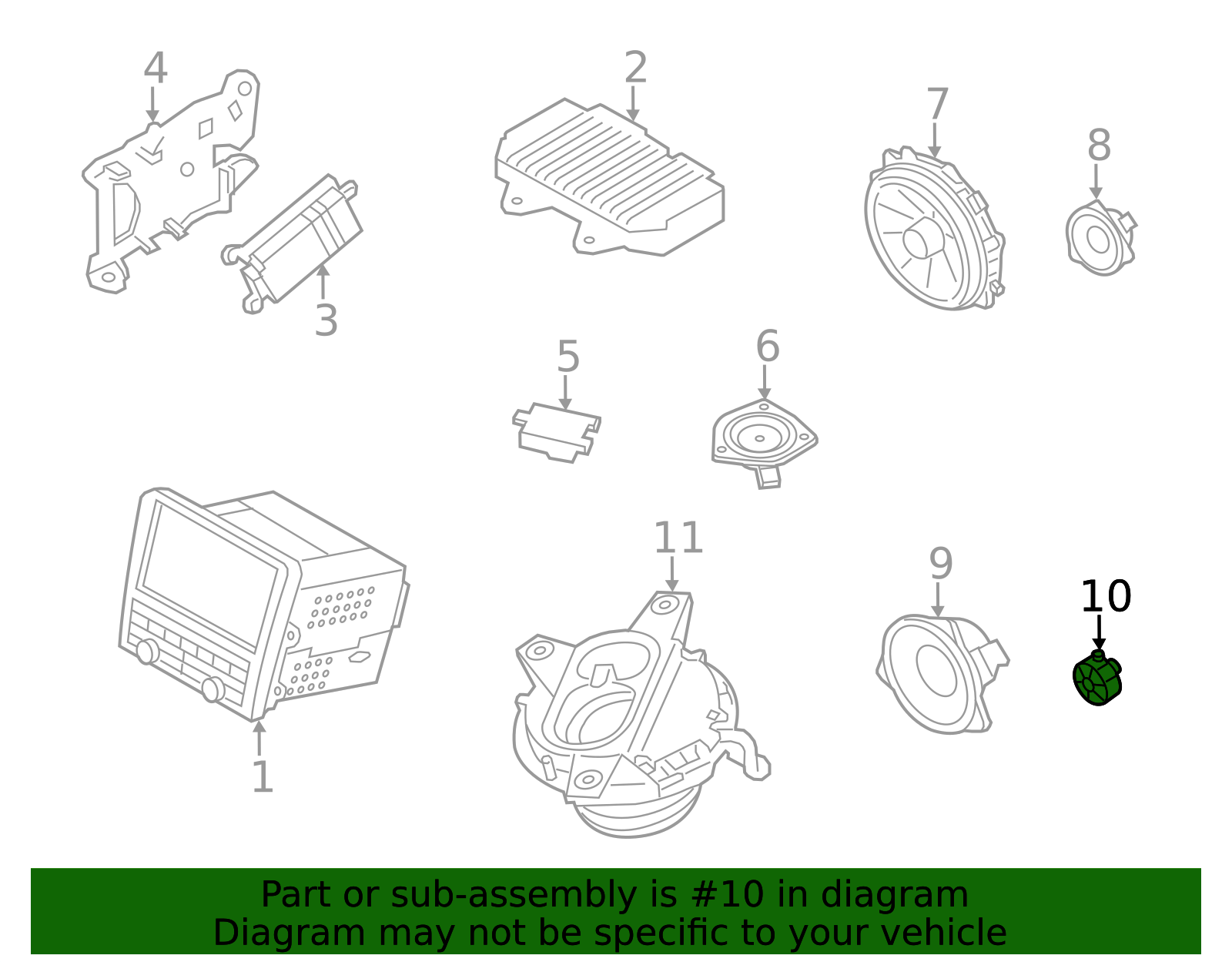 OEM Speaker 7PP-035-412-A - Restore Crisp Sound Quality | AutoNation Parts