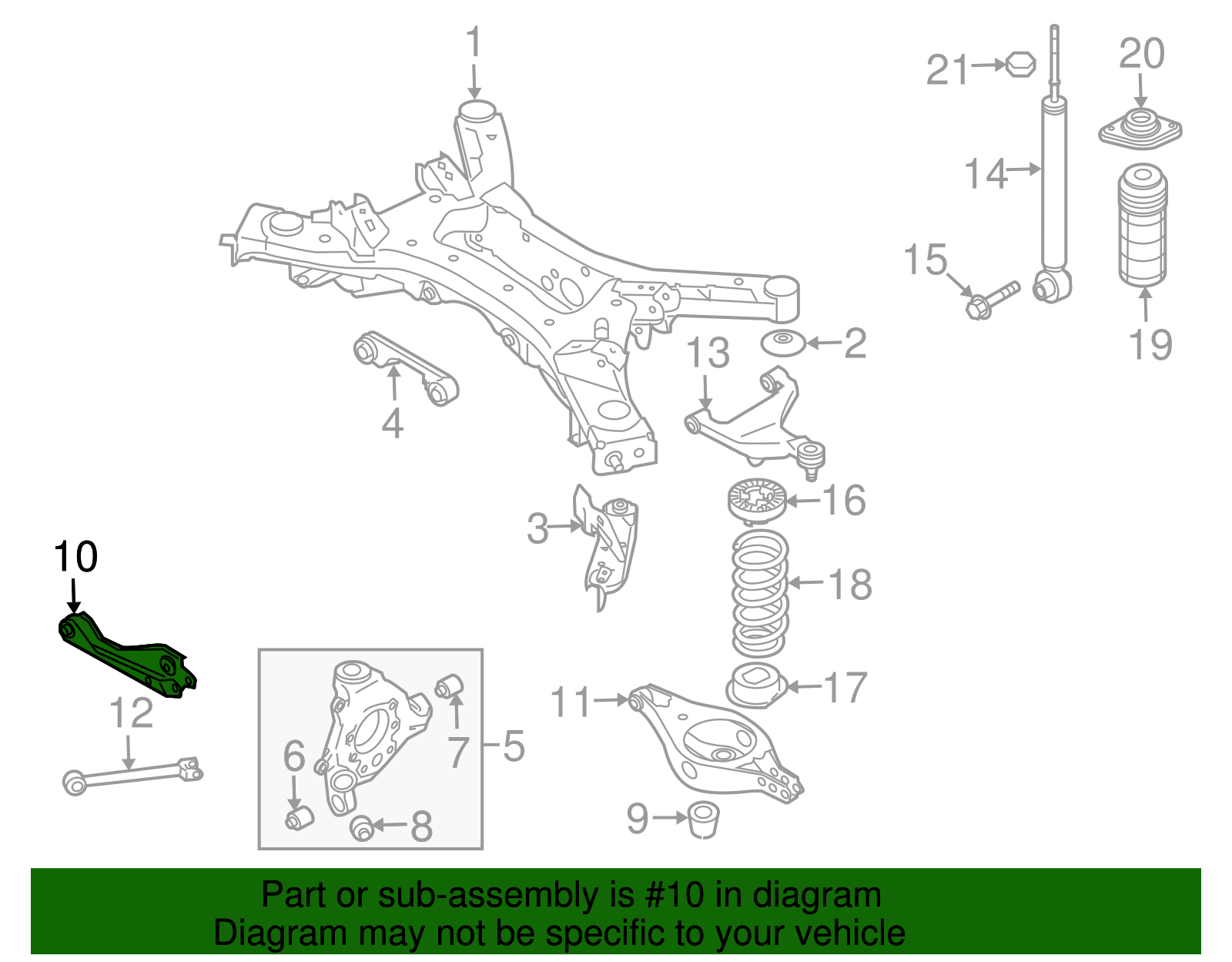 551A0-JP00A - 2009-2014 Nissan Murano - Lateral Arm | Anicra Nissan Parts