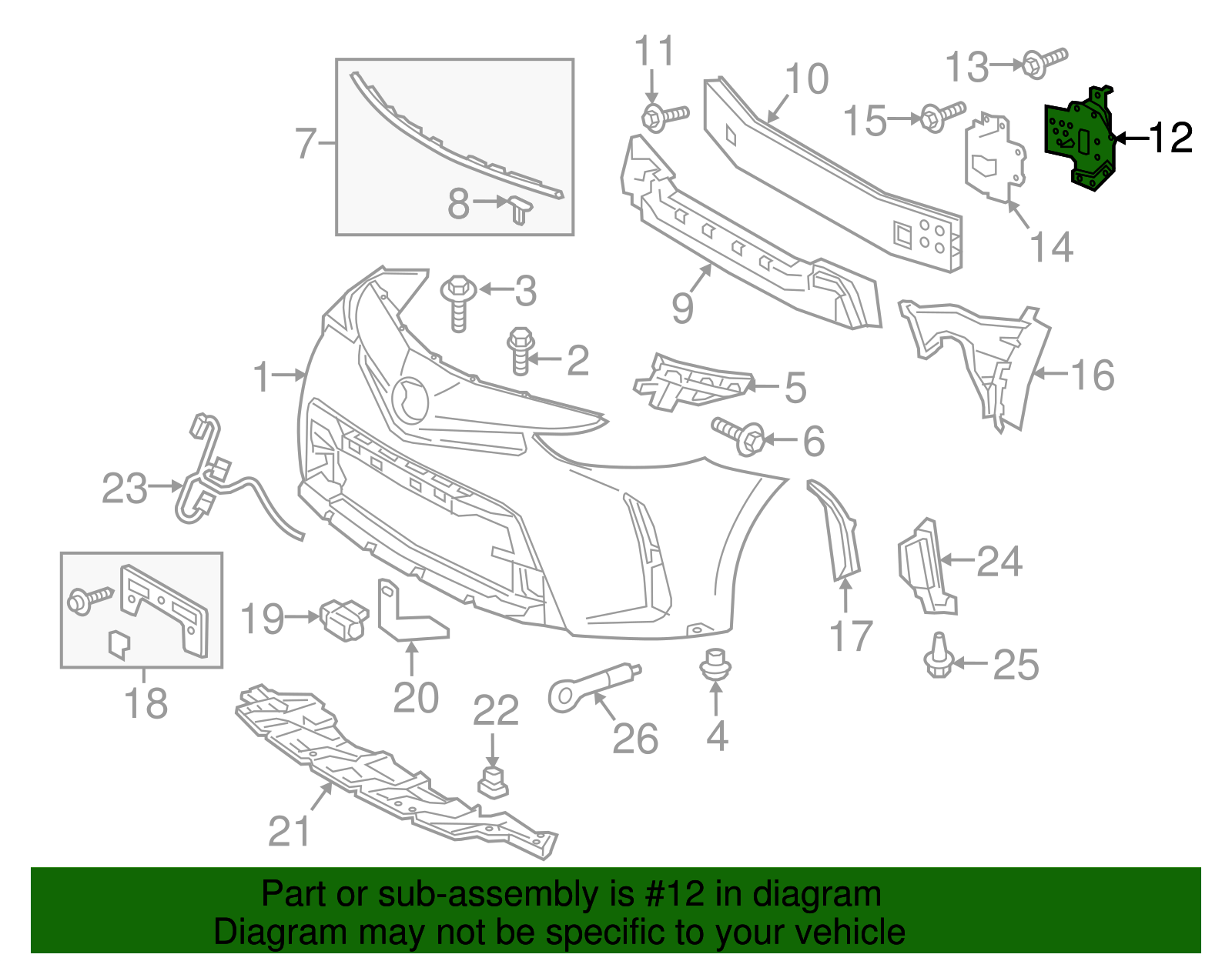 2015-2017 Toyota Prius V Rail Extension 57013-47060 | Toyota Parts Center