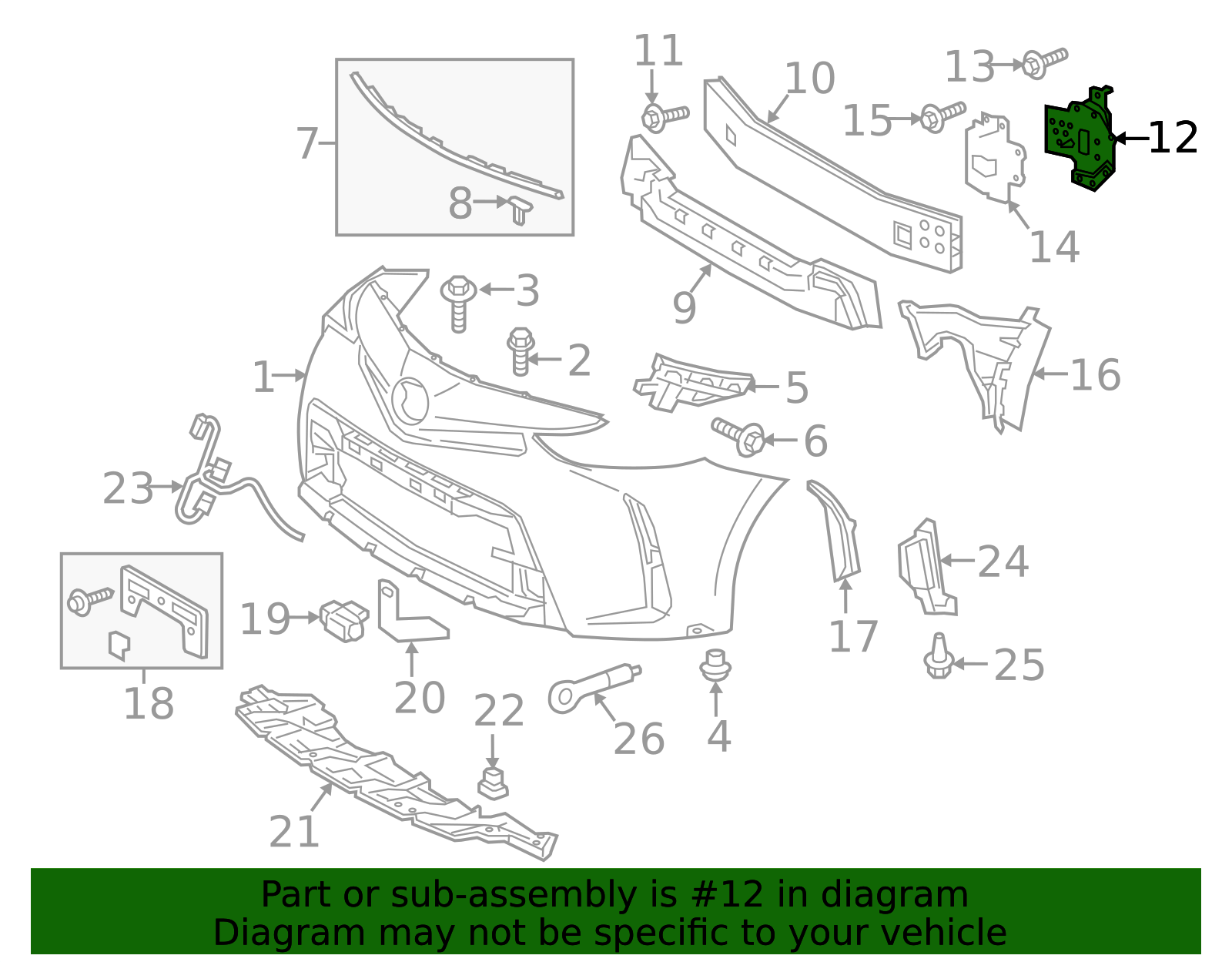 Frame Rail End 57014-47070 | Toyota Parts Center