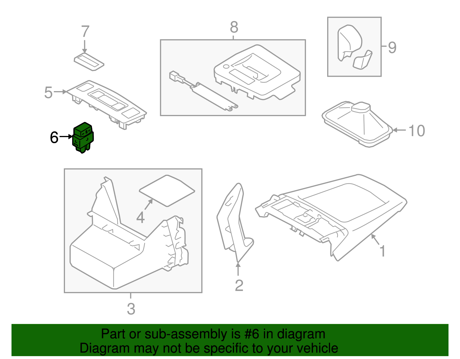 83245SG000 - 2014-2018 Subaru Forester - Seat Heat Switch | OEM Subaru ...
