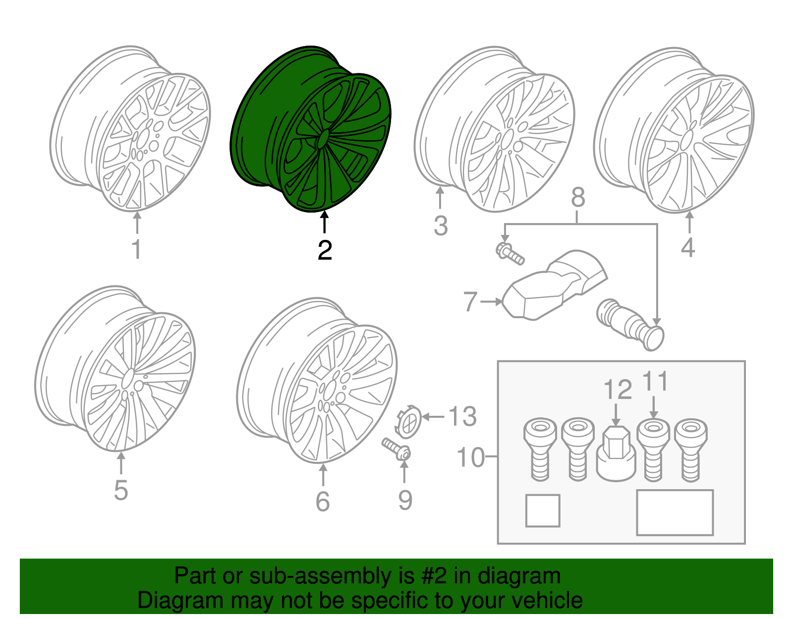 36116775403 - 2010-2017 BMW Wheel, Alloy (36-11-6-775-403) | BMW of ...