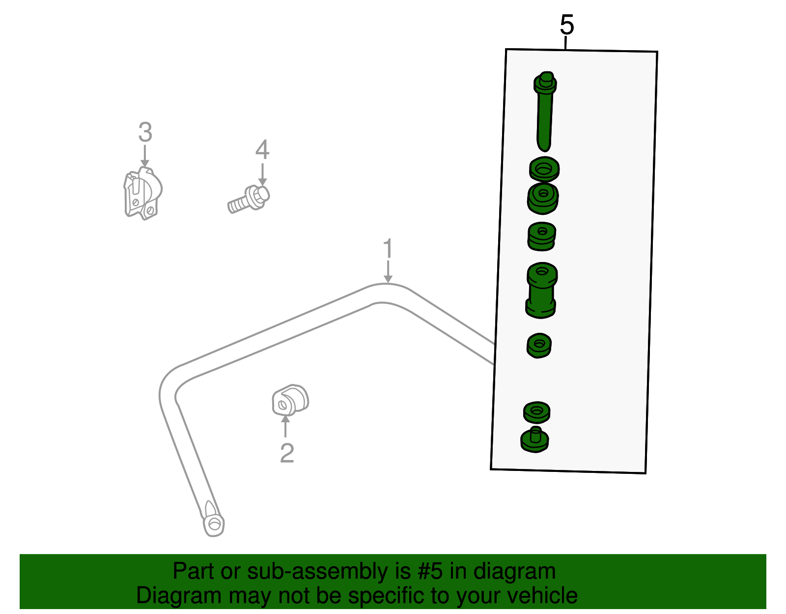 1995-2011 GM Rear Suspension Stabilizer Shaft Link 25940977 | Courtesy ...