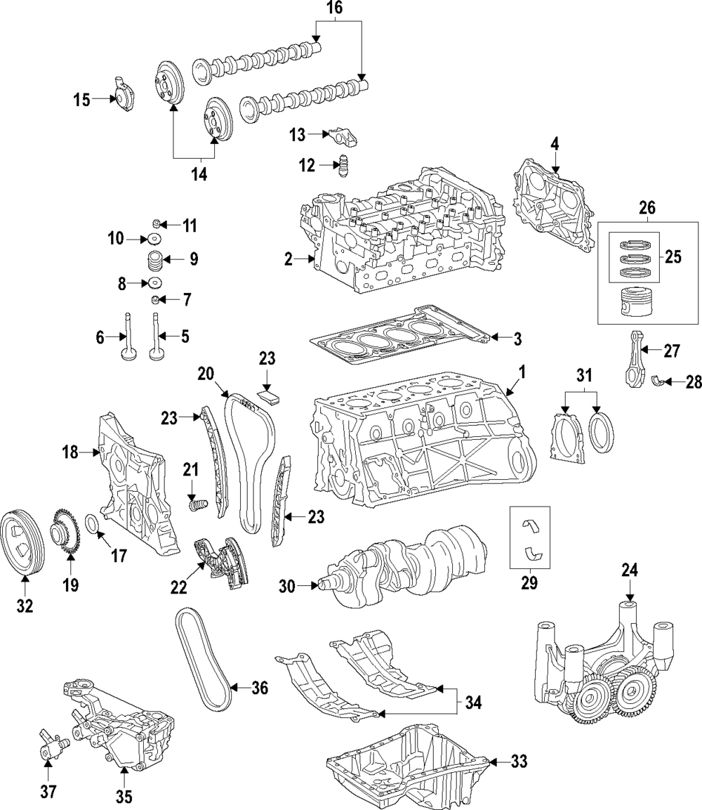 Genuine OEM Engine Piston | 260-030-10-00 | Fits Select 2019-2023 ...