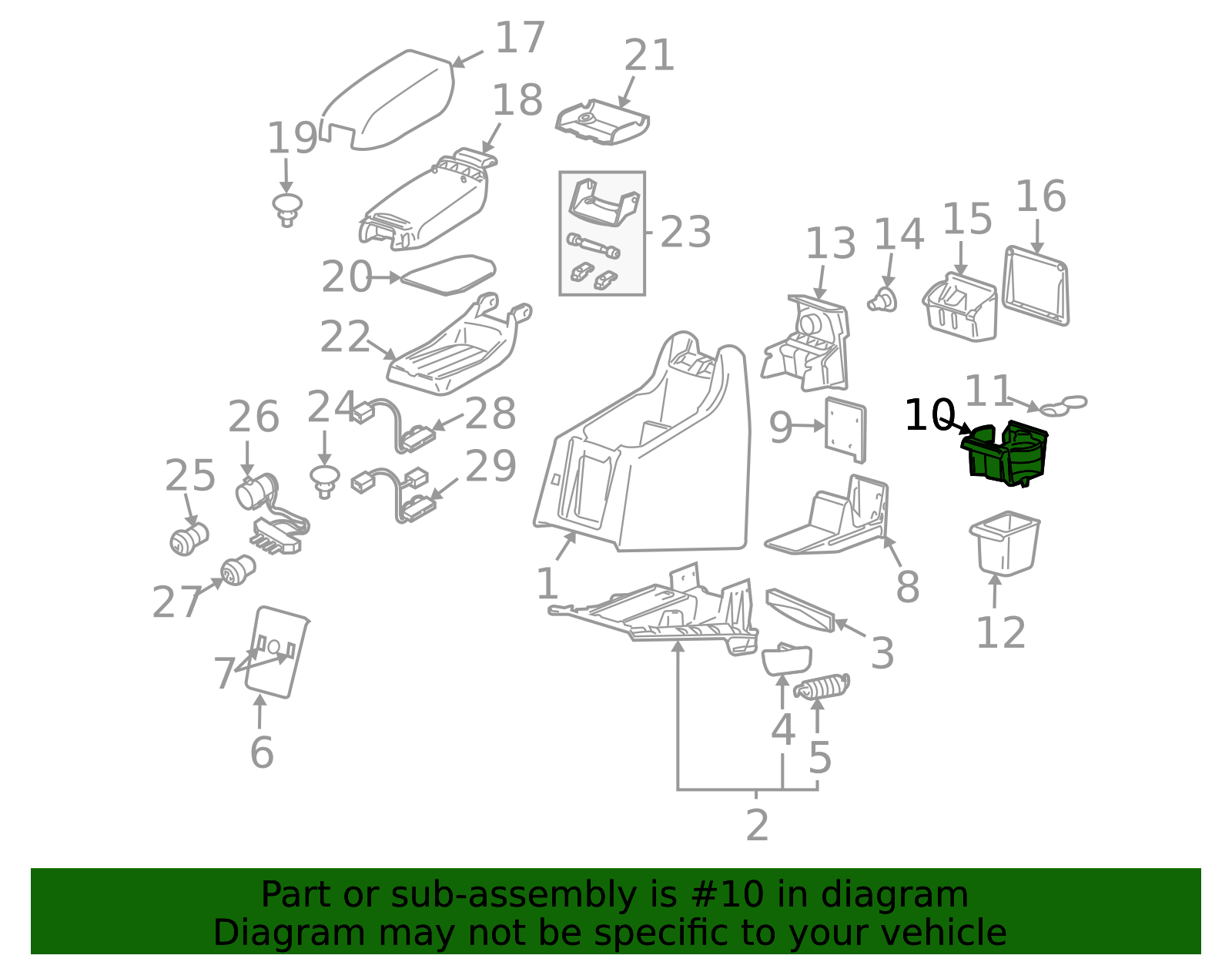 2003-2014 Volvo XC90 Cup Holder 30766139 | OEM Parts Online