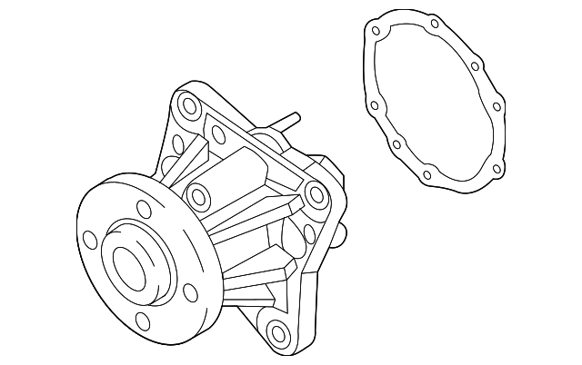 1300A107 - Water Pump 2014-2024 Mitsubishi | Mitsubishi Direct Parts