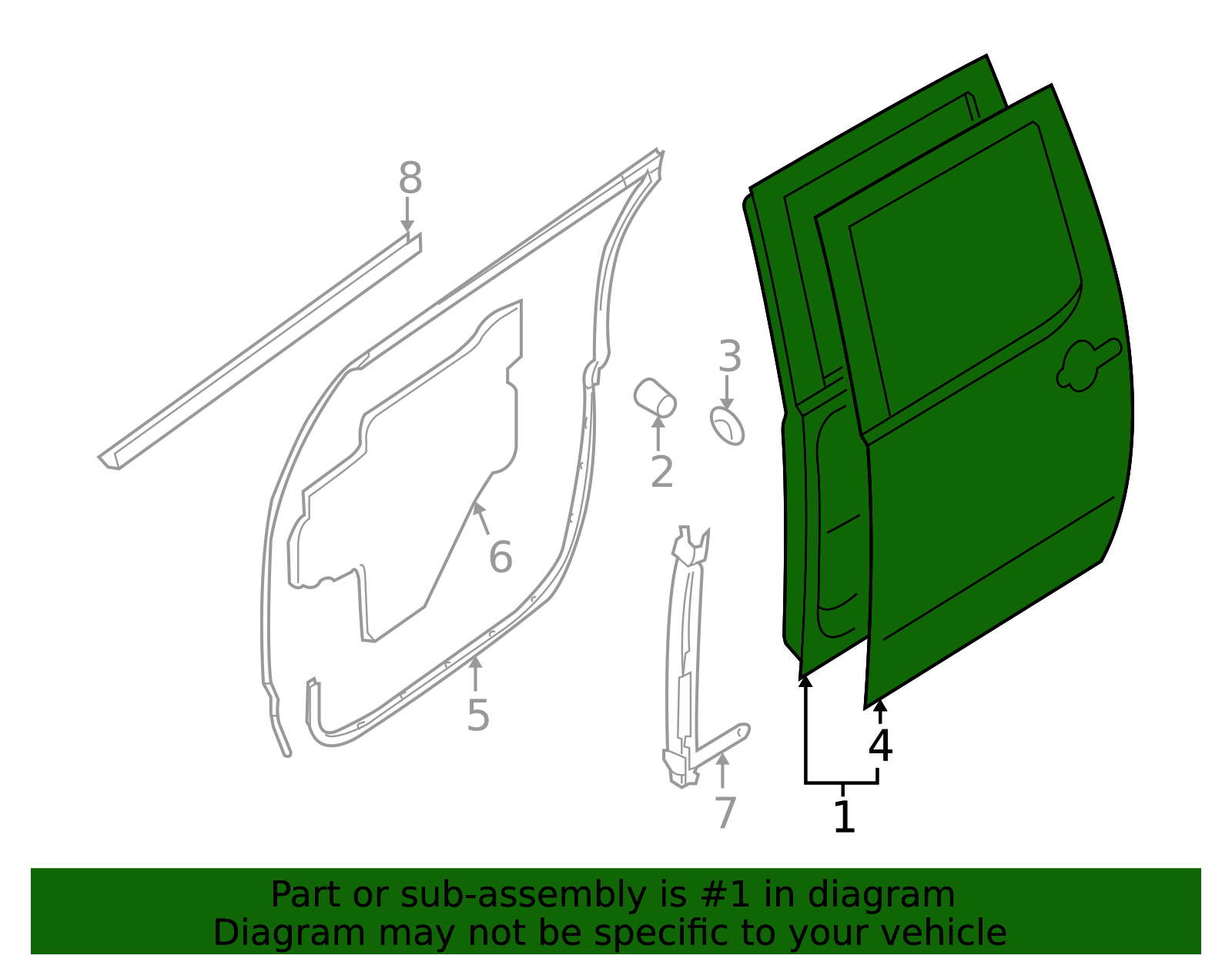 82101-9BT0A - Door Shell 2005-2021 Nissan Frontier | Official Nissan ...