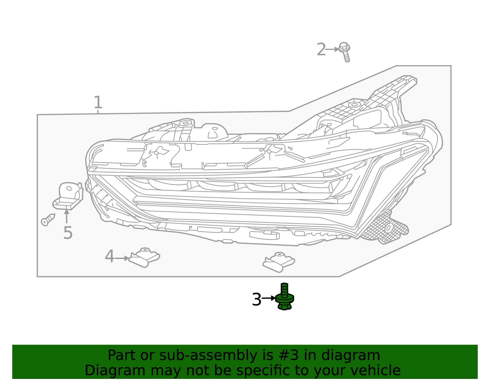 1997-2025 Acura Headlamp Assembly Bolt 93405-06016-04 | Acura Parts World