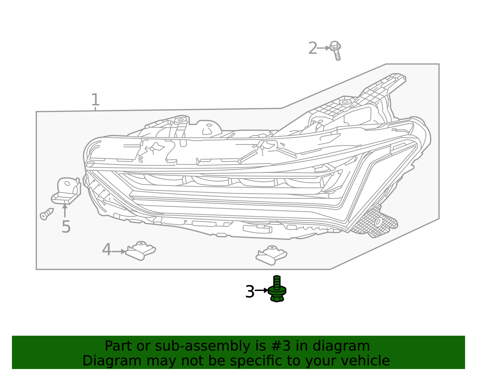 Headlamp Assembly Bolt 93405-06016-04 | Acura Parts World
