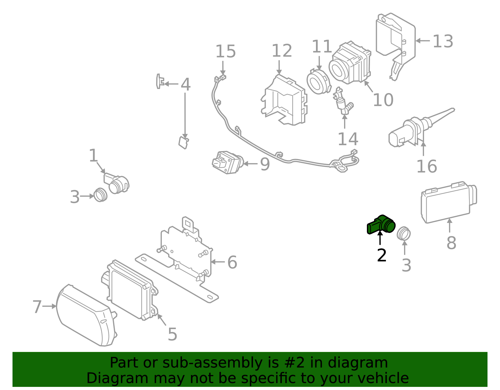 66209283750 - 2014-2023 BMW Park Sensor (66-20-9-283-750) | BMW of ...