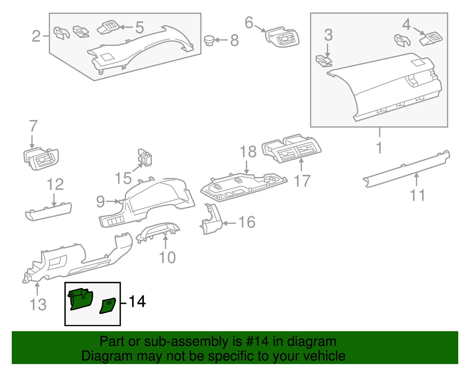 Genuine Toyota Coin Holder part# 55450-06030-A0 for 2012-2014 Toyota ...