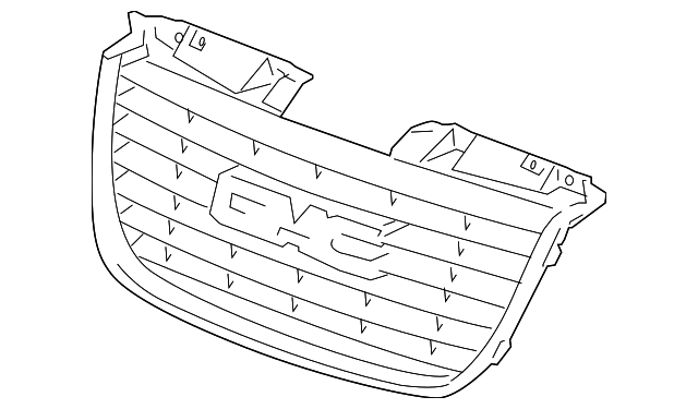 2007-2014 GMC Front Upper Grille 22761715 | Capital Chevy Parts