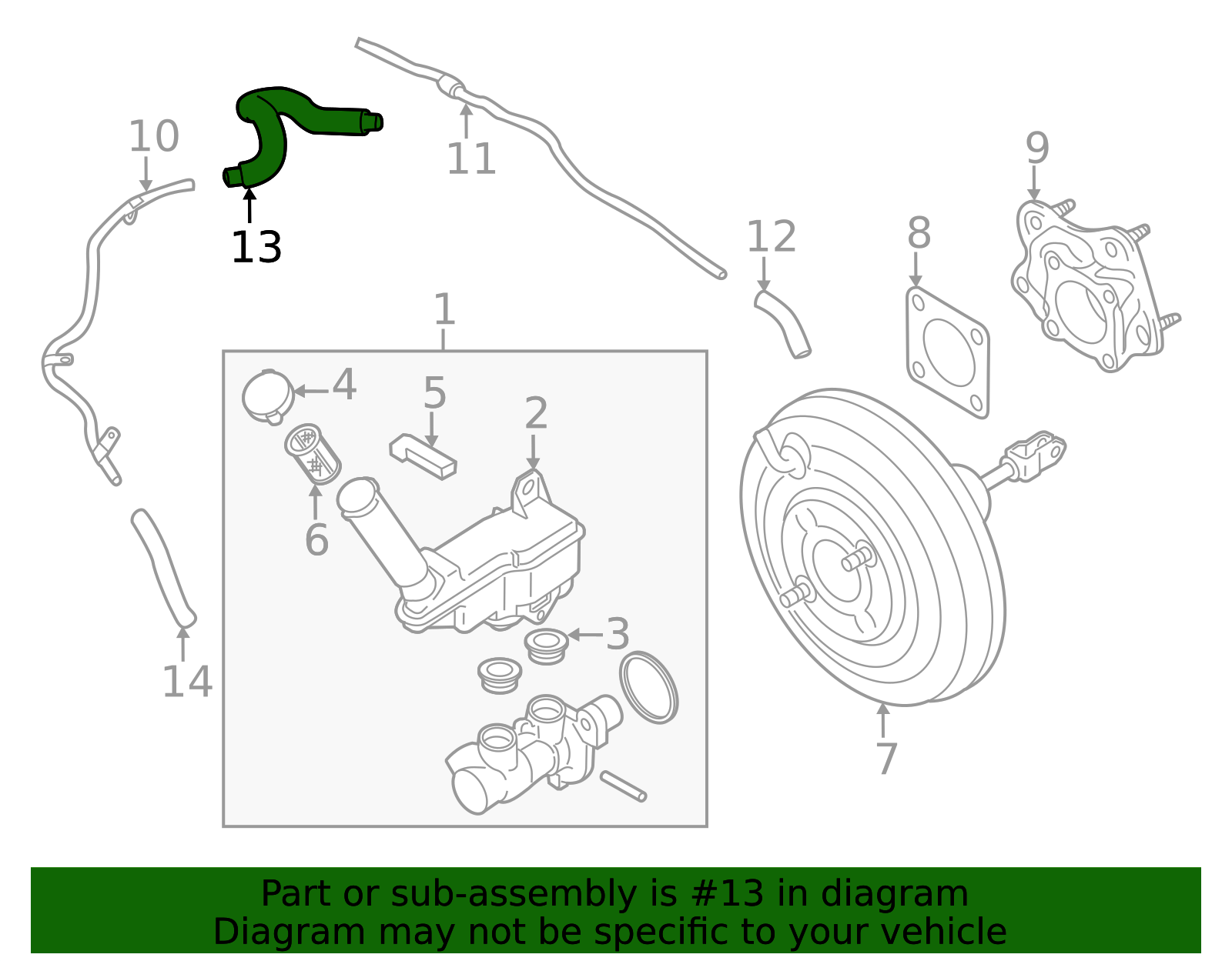 2015-2017 Nissan Juke Vacuum Hose 47472-BV80A | TascaParts.com