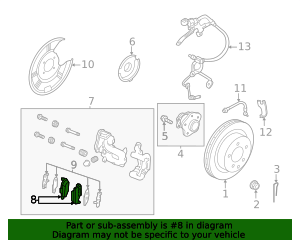 2021-2025 Nissan Rogue Brake Pads D4060-6RA0C | Nissan Parts Central