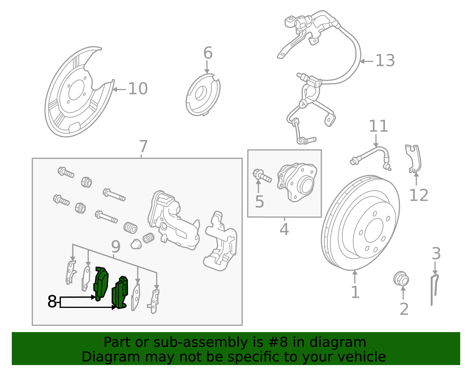 2021-2025 Nissan Rogue Pad Kit - Disc Brake - Rear D4060-6RA0A | OEM ...