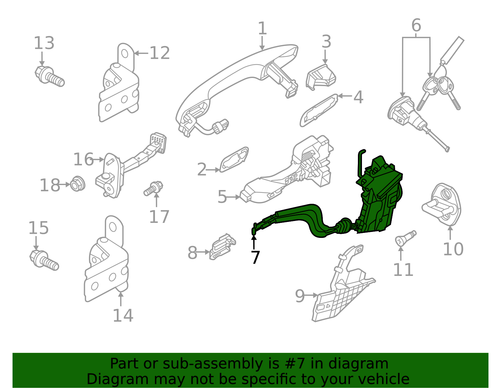 81310-K0000 - Door Lock Actuator Motor 2020-2025 Kia Soul | Kia.Parts Store