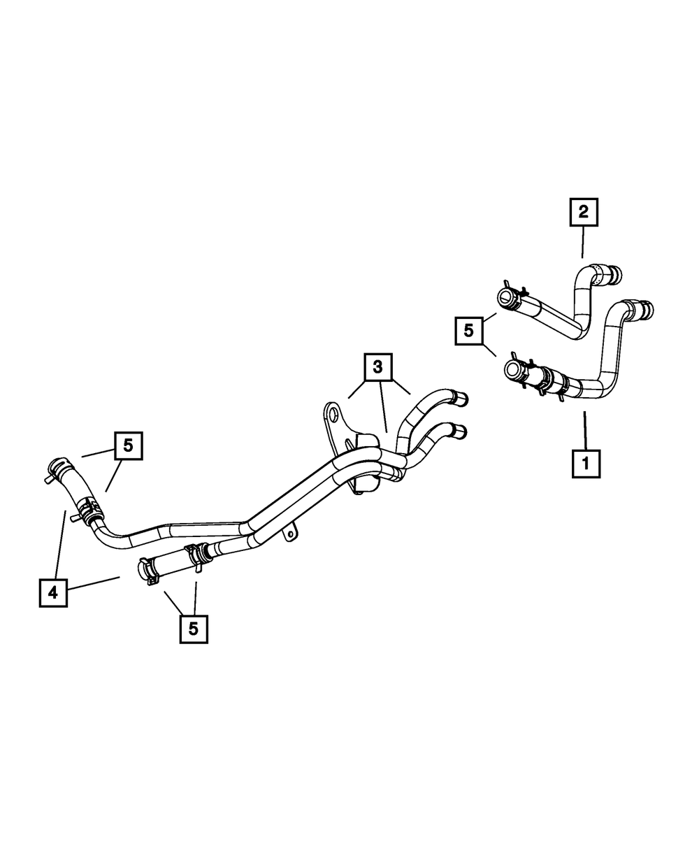 4777967ac - Heater Hose And Tube - 2001-2010 Chrysler PT Cruiser ...