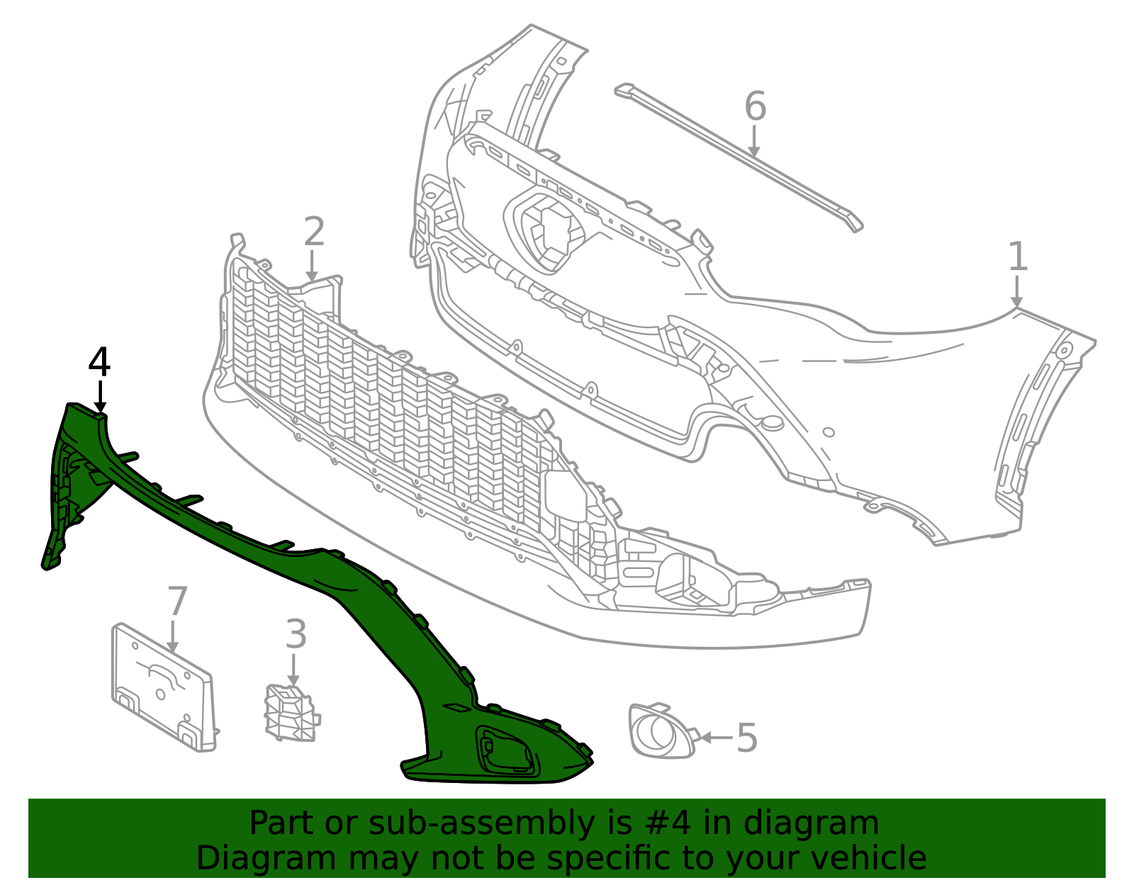 53121-0A220 - Center Molding 2023-2025 Toyota Corolla Cross | Longo ...