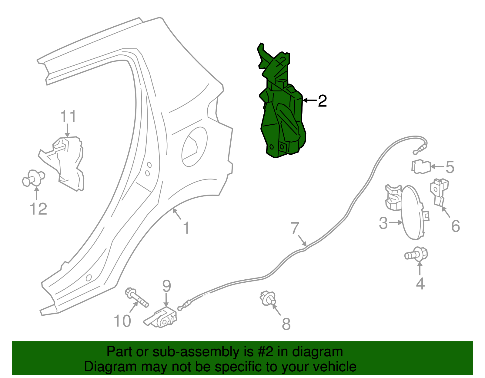 2014-2024 Mitsubishi Mirage Tail Lamp Pocket 5301F243 | Mitsubishi ...