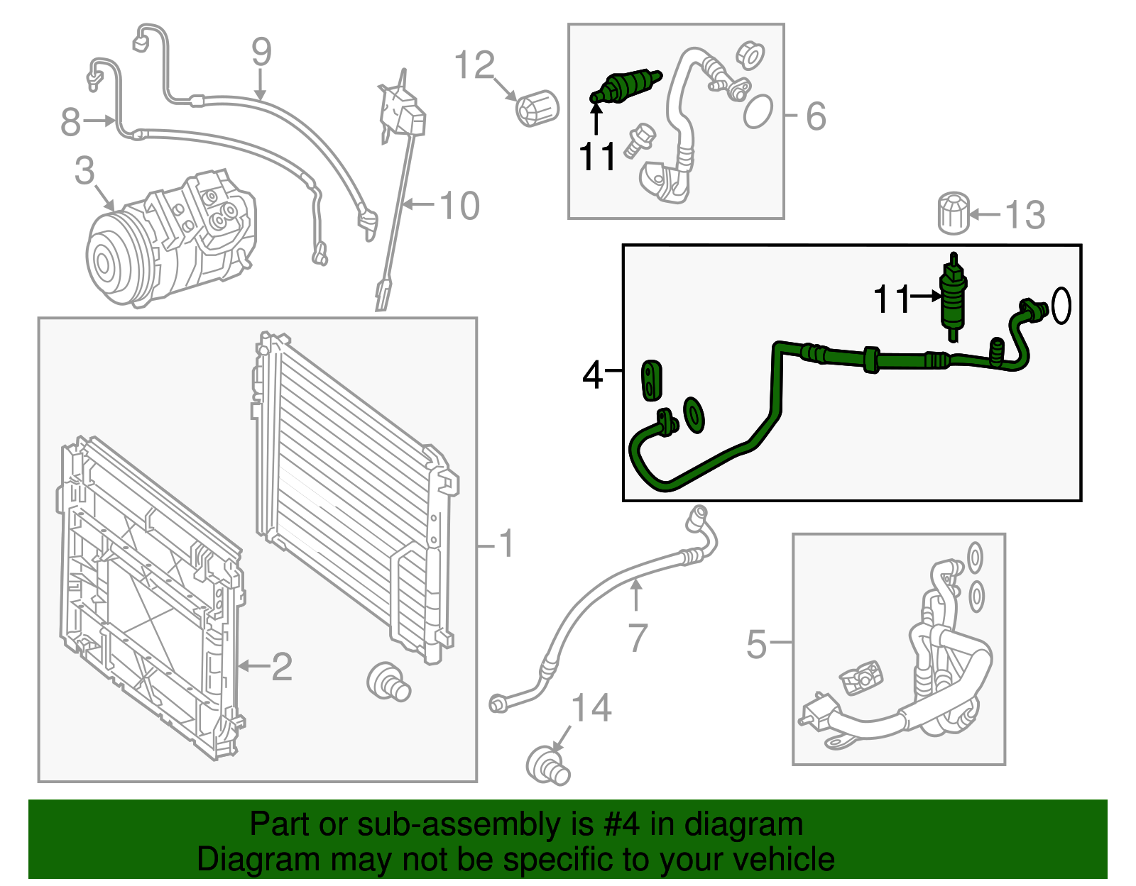 212-830-95-00 - AC Hoses 2014-2016 Mercedes-Benz | Mercedes-Benz ...