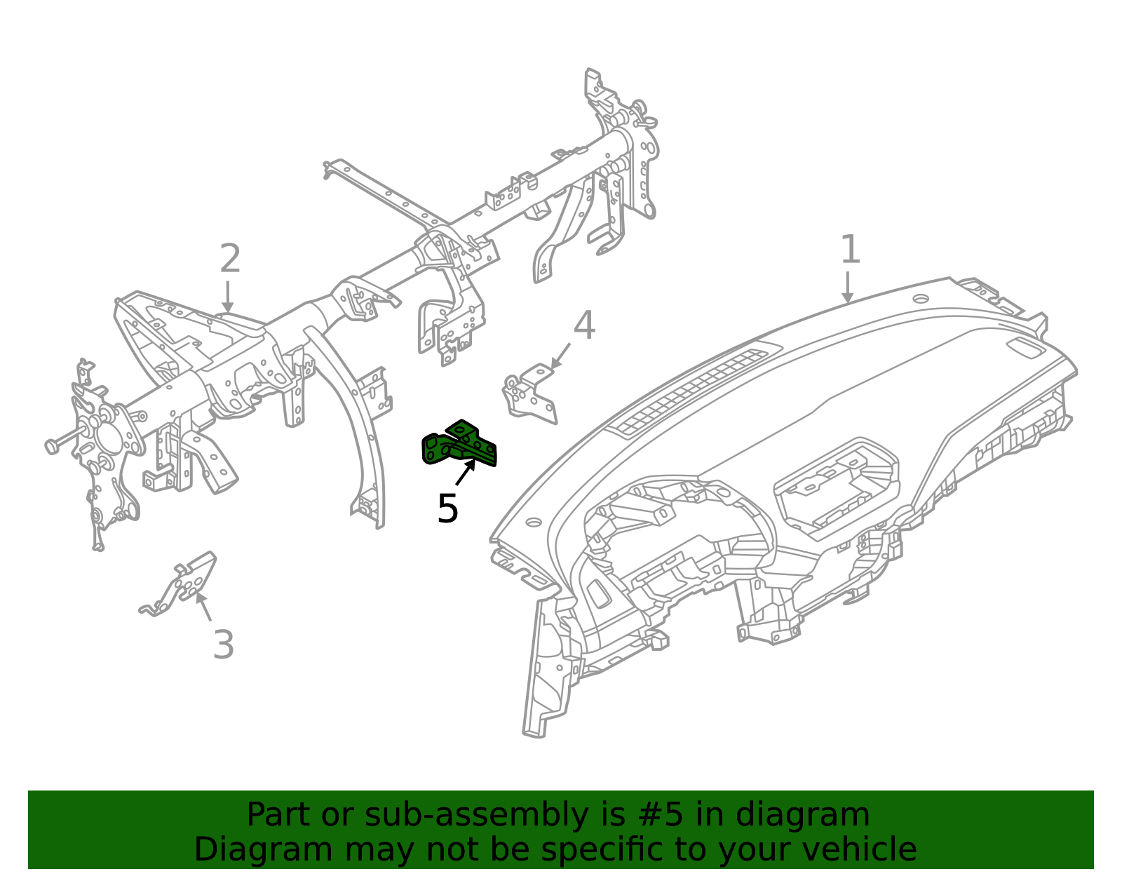 2020-2025 Nissan Sentra Radio Bracket 28039-6LB0A | Nissan Parts Central