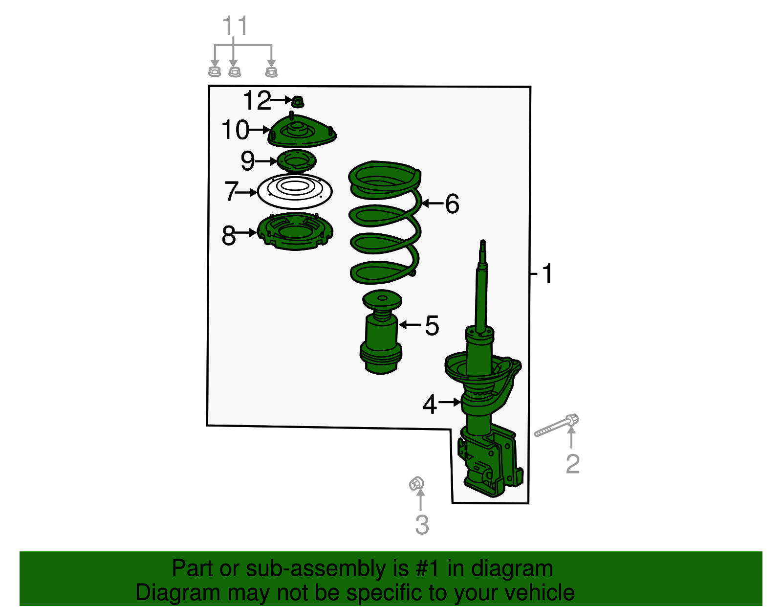 51602-S9A-A08 - Strut Assembly 2002-2004 Honda CR-V | Honda Parts Online