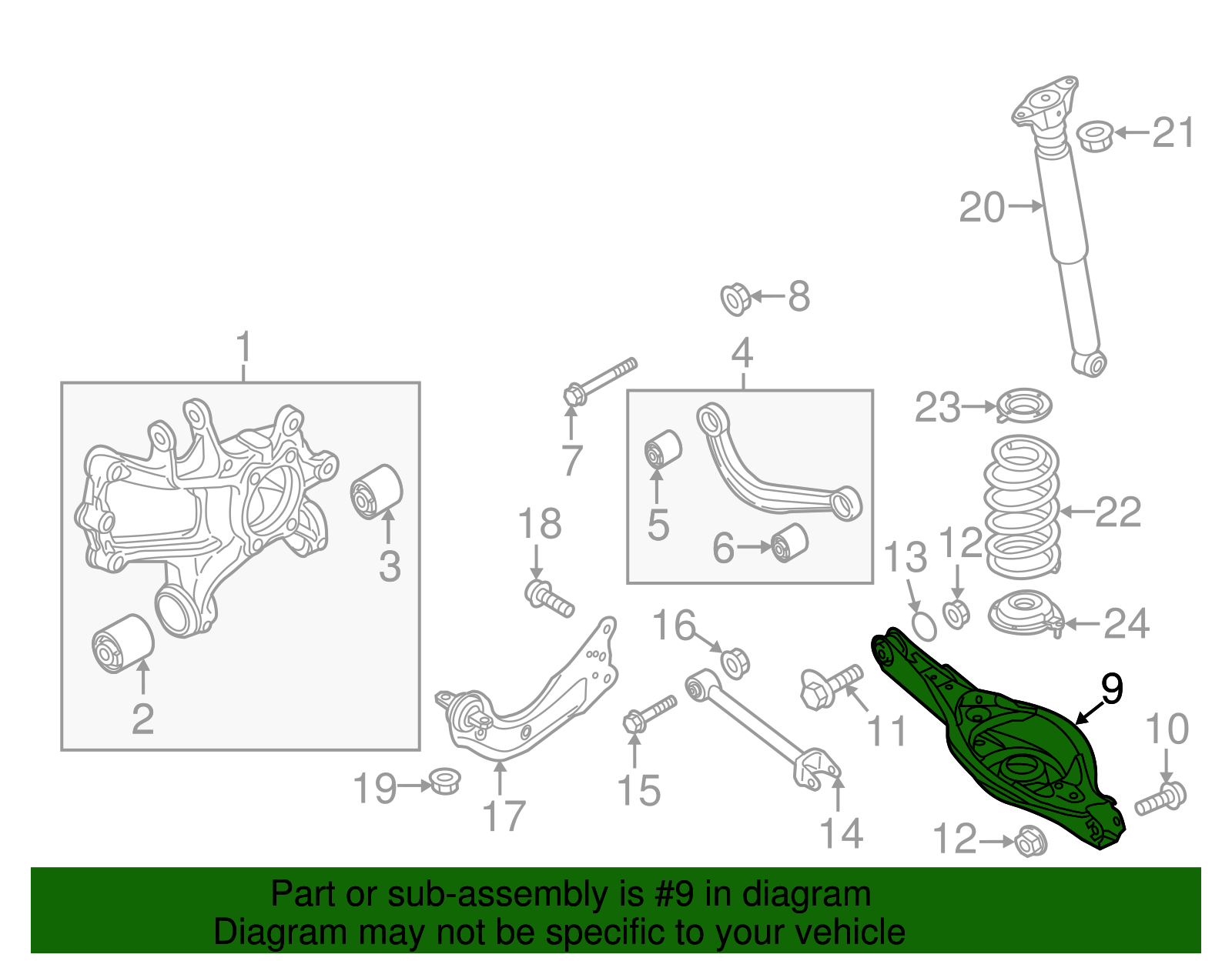 B45A-28-350C - Lower Control Arm 2014-2018 Mazda 3 | Mazda-Parts
