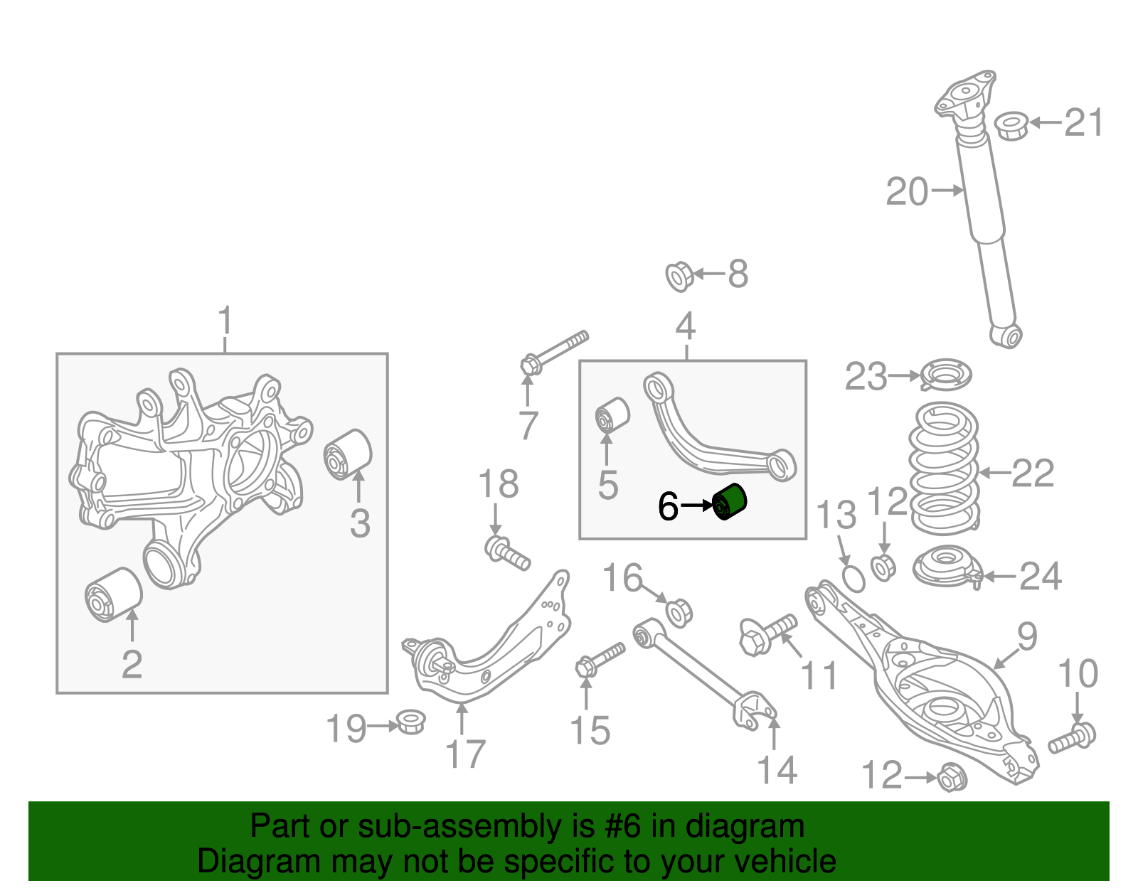 2014-2018 Mazda 3 Upper Control Arm Outer Bushing B45A-28-480 | Mazda Parts Deals