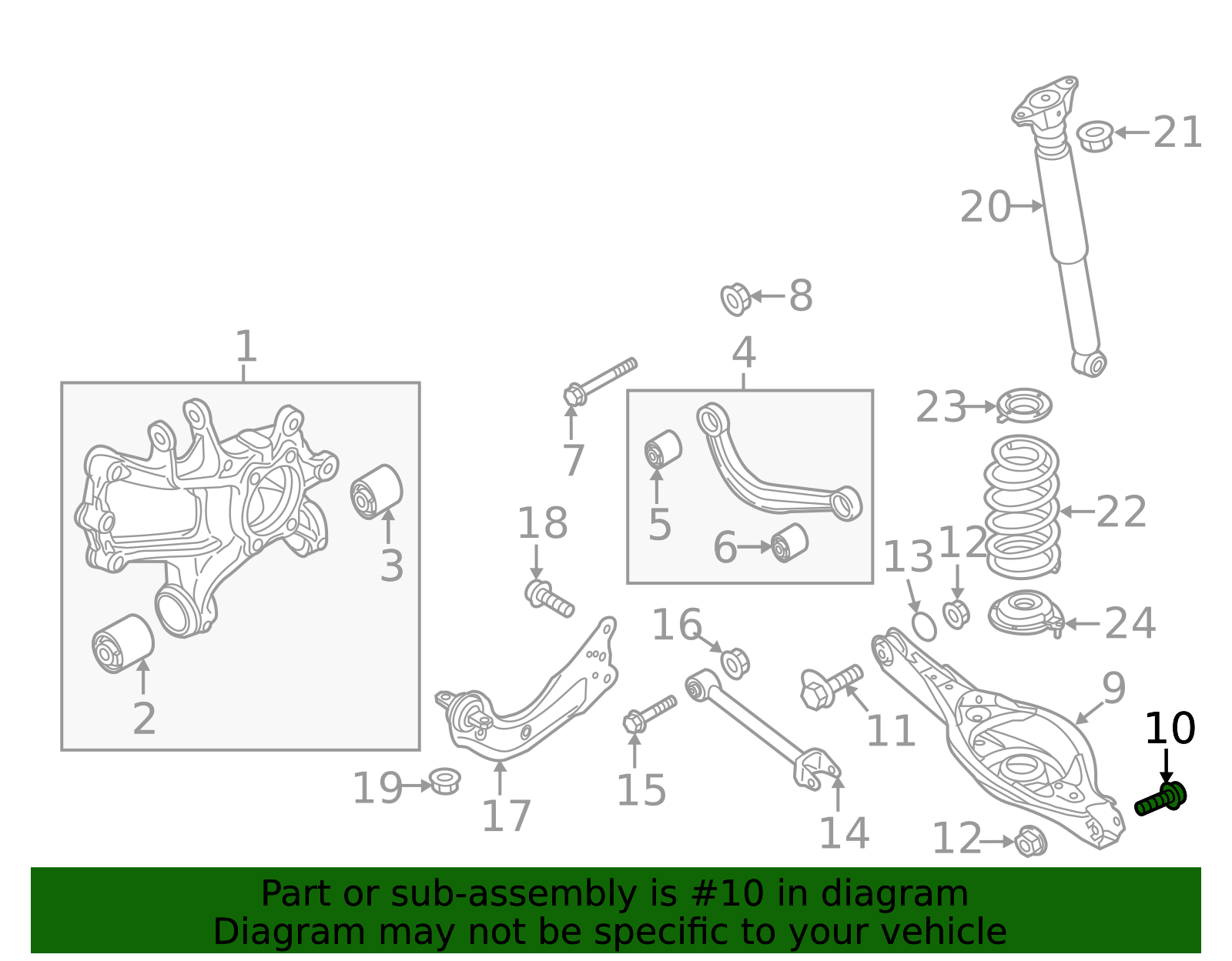 Lower Control Arm Mount Bolt 9YA0-21-23KA | RealMazdaParts.com