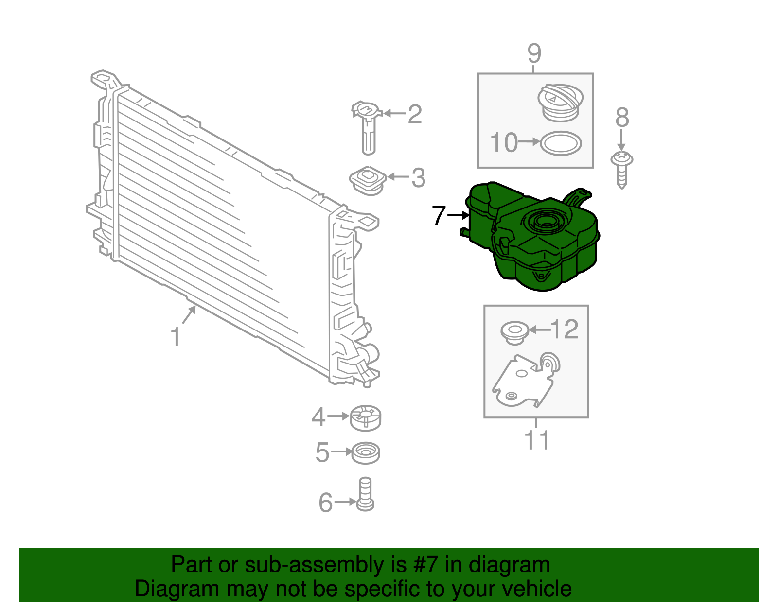 4H0-121-403-M - Expansion Tank 2011-2018 Audi A8 Quattro | Audi Parts Store