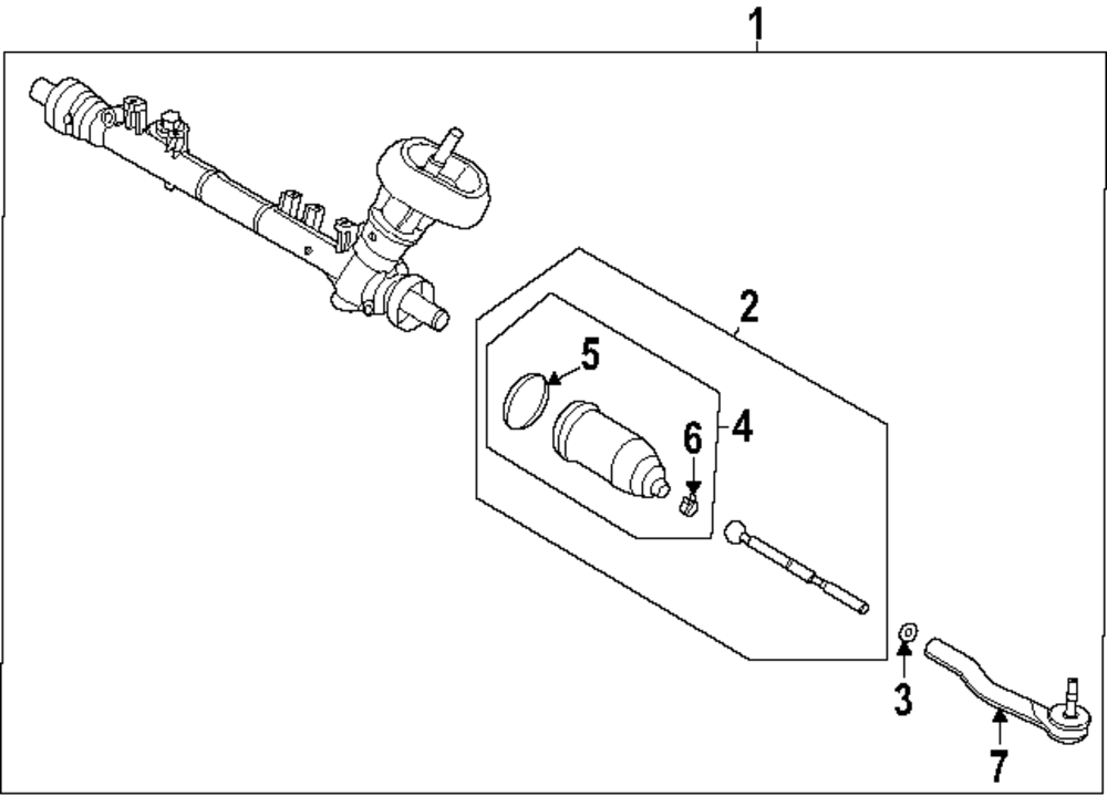 2025 Nissan Kicks Outer Tie Rod D8520-7LA1A | Boro Nissan Parts