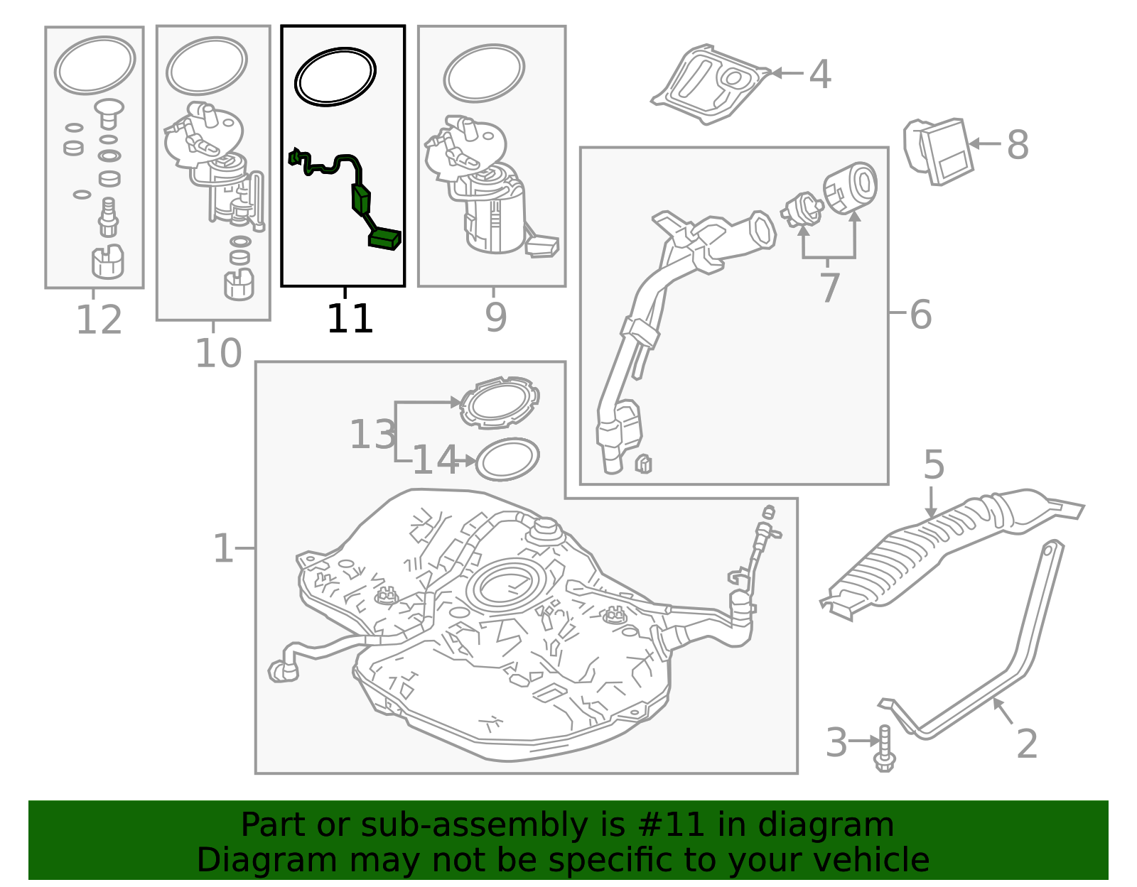17047-TEG-A00 - Level Sensor 2018-2025 Honda Civic | Honda Parts Online