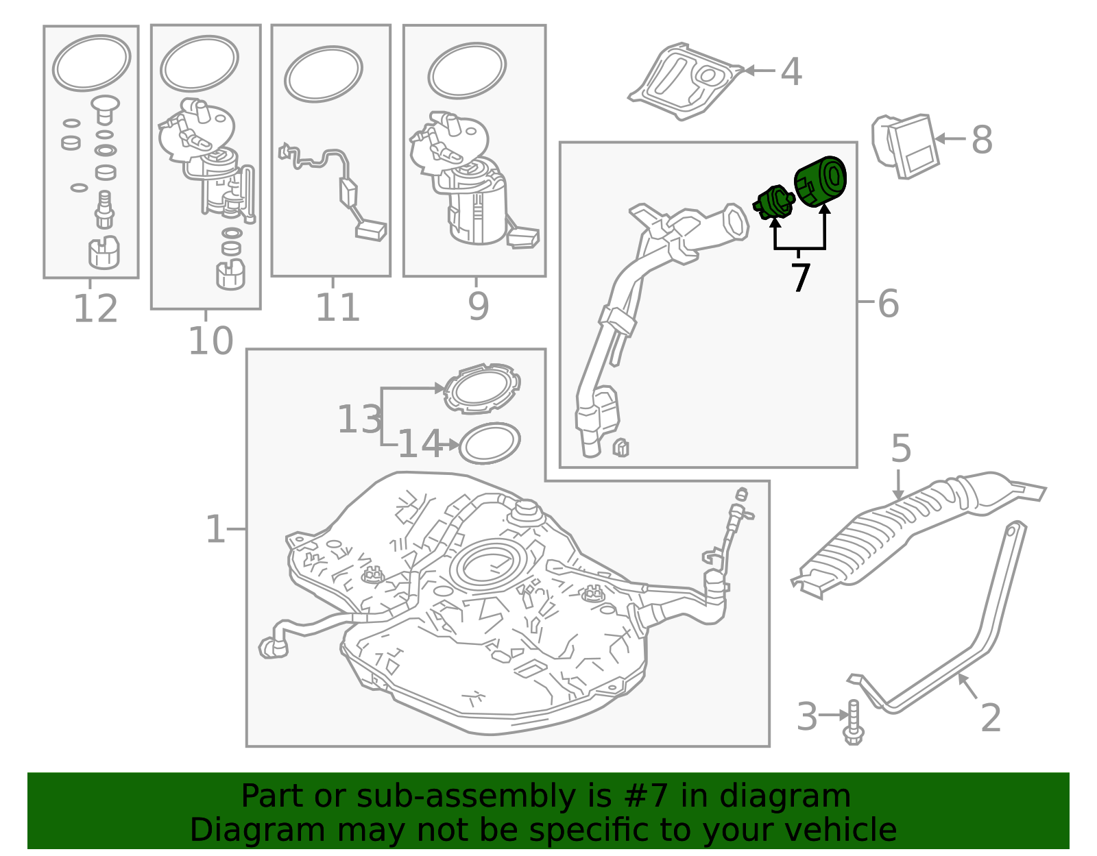 17060-T6N-A01 - 2018-2020 Honda Civic - Capless Unit Fuel | All ...