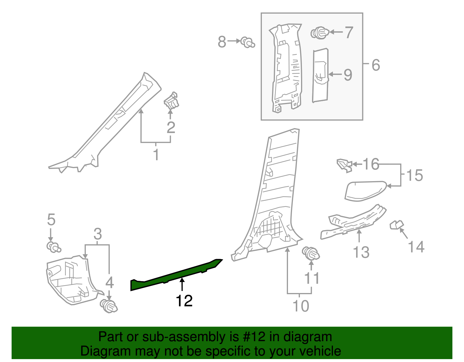 2018-2022 Toyota C-HR Front Sill Plate 67914-F4010-C1 | Toyota Parts Center