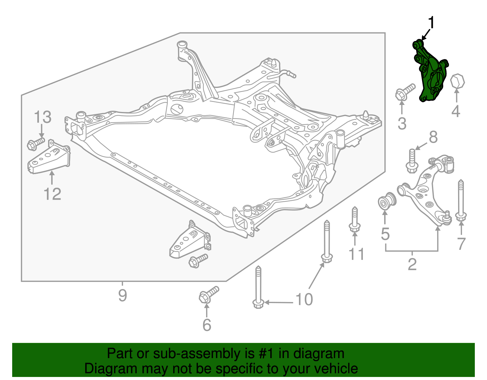 2014-2017 Mazda 6 Knuckle GHP9-33-021A | Mazda Parts Deals